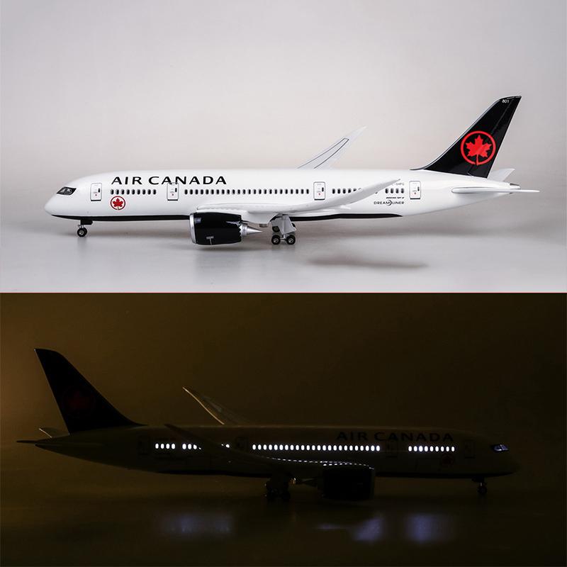 1:130 Air Canada Boeing 787 Black Graffiti Airplane Model 18” Decorati ...